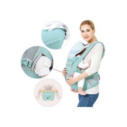 Aoucheni Babytrage 6 in 1 Ergonomische Babytrage mit Hüftsitz