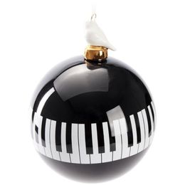 BRUBAKER Weihnachtsbaumkugel Premium Weihnachtskugel Klavier