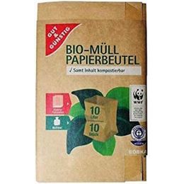 GUT & GÜNSTIG Gut & Günstig Müllbeutel Bio-Papier Müllbeutel 10 Beutel/ 10l 00419321
