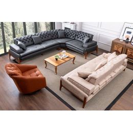 JVmoebel Wohnzimmer-Set Set Sofagarnitur 3+1 Ecksofa L-form Eckgarnitur Eckcouch Couch 3tlg.