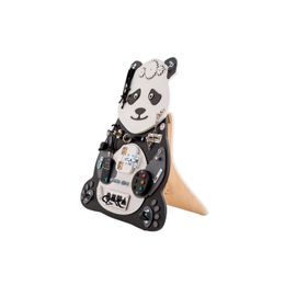 TinaForKids Motorikbrett Panda großes Busy Board Wandspiel Motorikschleife
