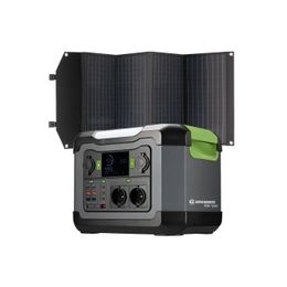 BRESSER Set Mobile Power-Station 1.200 W + Solar-Ladegerät 120 W Powerstation