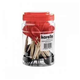 karella Softdarts Softdart PVC 24 Stk. Rot und Schwarz