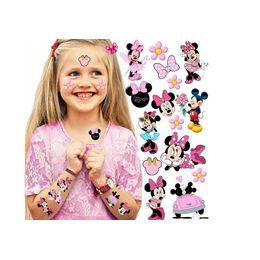 Festivalartikel Kindertattoo Minnie Mouse Kindertattoos Abwaschbar Party Geburtstag Tattoos