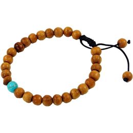 Guru-Shop Armreif Mala Buddha Armband Holz