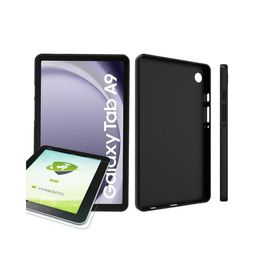 Wigento Tablet-Hülle Für Samsung Galaxy Tab A9 Hülle Tablet Cover Hülle Tasche + Hart Glas