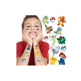 Festivalartikel Kindertattoo Pokemon Kindertattoos Abwaschbar Party Geburtstag