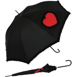 Doppler® Langregenschirm mit Auf-Automatik und Rüschensaum