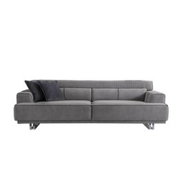 JVmoebel 3-Sitzer Sofa 3 Sitzer Modern Möbel Grau Wohnzimmer Luxus Einrichtung 235cm