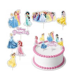 Festivalartikel Tortenstecker Prinzessin Topper Set 8 Stk Geburstag Torten Deko Kuchen Junge