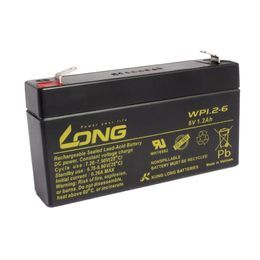 KUNG LONG WP1.2-6 6V 1,2Ah AGM Blei Batterie wartungsfrei Bleiakkus