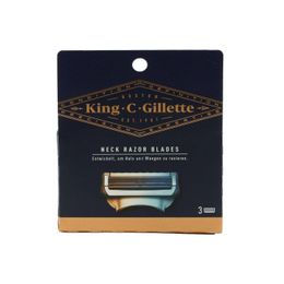 Gillette Rasierklingen Gillette King C. Rasierklingen für Blue Chrom Nassrasierer