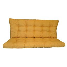 Rattani Sitzkissen Polster Kissen für Hollywoodschaukel 5 Größen gelb