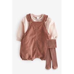 next Body & Hose Baby-Latzhose und Pullover im Set (3-tlg)