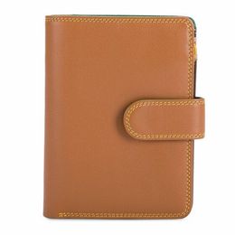 mywalit Medium Snap Wallet Geldbörse Leder 13 cm bosco