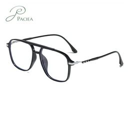 PACIEA Brille Retro Doppel Strahl Anti Blau Licht Gläser