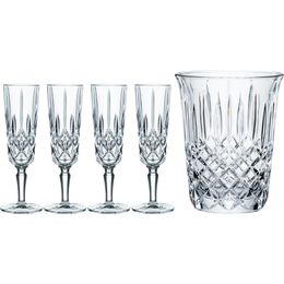 Nachtmann Champagnerglas 4er-Set mit Champagnerkühler, transparent