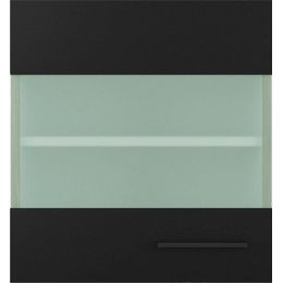 Flex-Well Glashängeschrank Capri (1-St) (B x H x T) 50 x 54,8 x 32 cm, mit Stollenglastür, schwarz