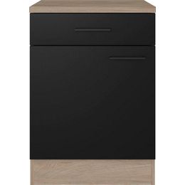 Flex-Well Unterschrank Capri (1-St) (B x H x T) 60 x 85 x 60 cm, individuell kombinierbar, schwarz