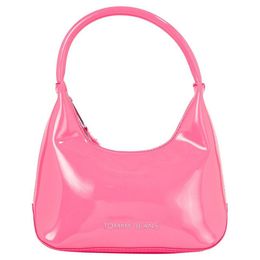 Tommy Jeans Schultertasche TJW ESS MUST SHOULDER BAG PATENT, in modischer Lack Optik, rosa