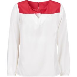Damen Schlupfbluse in pflegeleichter Qualit&auml;t wei&szlig;-hummer, Gr&ouml;&szlig;e 50
