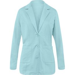 Damen Sweatblazer am &Auml;rmel gerafft mint, Gr&ouml;&szlig;e 46