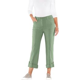Damen Hose mit krempelbaren Beinen eucalyptus, Gr&ouml;&szlig;e 26