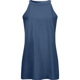 Damen Longtop in schmeichelnder A-Form jeansblau, Gr&ouml;&szlig;e 42