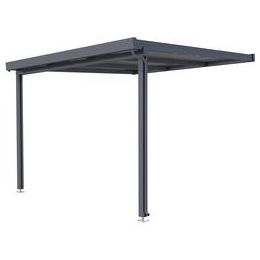 Gutta Premium Terrassendach 309,4 x 306 cm anthrazit Klima blue 16 mm