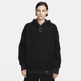 Nike Sportswear Collection Hochfloriger Fleece-Hoodie für Damen - Schwarz