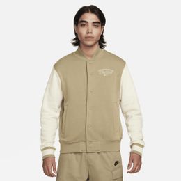 Nike Sportswear Varsity-Fleece-Jacke für Herren - Braun