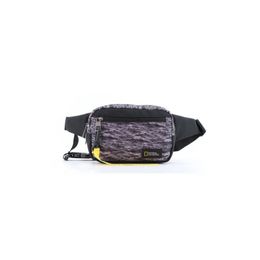 National Geographic Gürteltasche Natural, aus recycletem Polyester, grau|schwarz