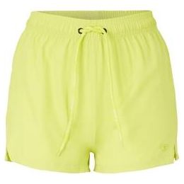 Tom Tailor Damen Atmungsaktive Shorts mit Kordelzug, gelb, Gr. M