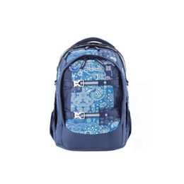 2be Schulrucksack, mit reflektierenden Elementen, blau