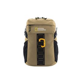 National Geographic Cityrucksack EXPLORER III, aus recycelten PET-Flaschen, beige