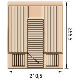 Weka Fasssauna FS 198 OS-Ofen 9 kW mit Montageservice