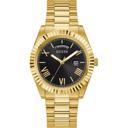 Quarzuhr Guess "GW0265G3,CONNOISSEUR" Armbanduhren goldfarben Herren Quarzuhren