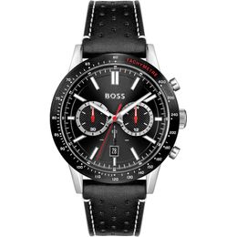 Chronograph BOSS "Allure, 1513920" Armbanduhren schwarz Herren Quarzuhren