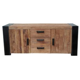 SIT-MÖBEL SIT Möbel CROCO Sideboard Metall/Teak Antikfinish