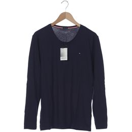 Tommy Hilfiger Herren Langarmshirt, marineblau