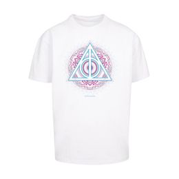 F4NT4STIC Shirt 'Harry Potter Neon Deathly' male White size XL