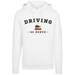 F4NT4STIC Sweatshirt 'Driving Home' Herren Gr&ouml;&szlig;e L dunkelgr&uuml;n / feuerrot / wei&szlig;