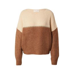 Guido Maria Kretschmer Women Pullover 'Isabell' Damen Gr&ouml;&szlig;e XL hellbeige / braun / gold