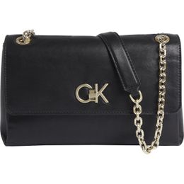 Calvin Klein Umhängetasche RE-LOCK EW CONV CROSSBODY, mit CK-Emblem vorne Handtasche Damen Tasche Damen, schwarz