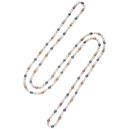 Firetti Perlenkette Schmuck Geschenk Halsschmuck Halskette Perle, Made in Germany - mit Süßwasserzuchtperle, braun|bunt|grau|grün|rosa|weiß