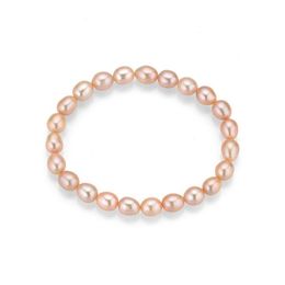 Firetti Perlenarmband Schmuck Geschenk Armschmuck Armkette Perle, Made in Germany - mit Süßwasserzuchtperle, beige