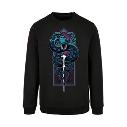 F4NT4STIC Sweatshirt 'Harry Potter Neon Nagini' Herren Gr&ouml;&szlig;e XS cyanblau / beere / schwarz / wei&szlig;
