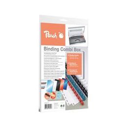 Peach Plastikbindeset f&uuml;r 12 Dokumente, Binder&uuml;cken PB100-14