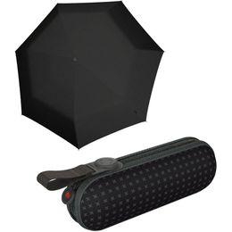 Knirps® Taschenregenschirm X1 mini Damen-Schirm Mat Cross superthin im Etui