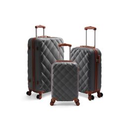 HOMELUX Trolleyset Kofferset 3 Teilig Hartschale Reisekoffer ABS